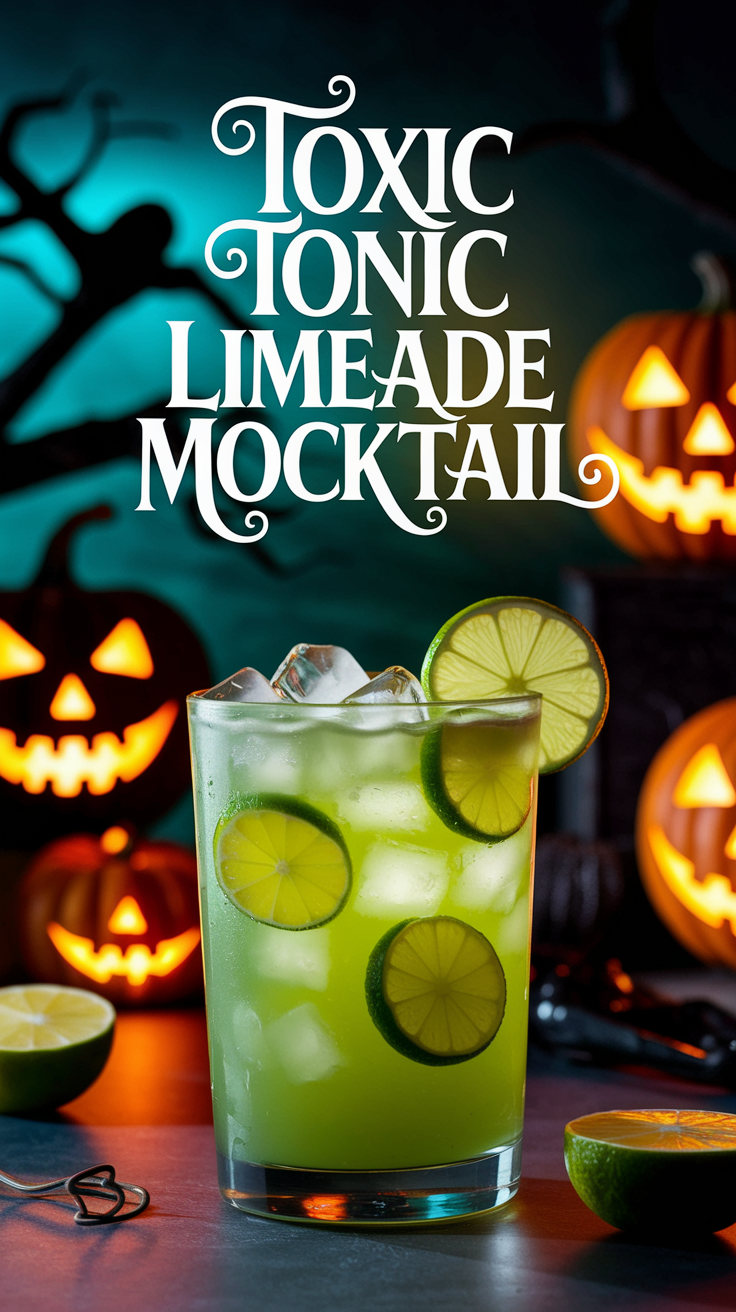 Toxic Tonic Limeade Mocktail - Mocktail Twist